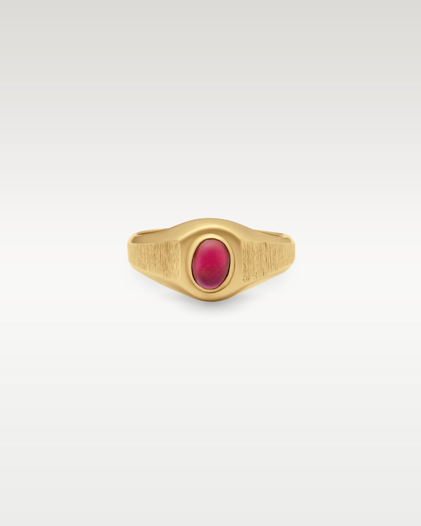 ruby signet ring mens